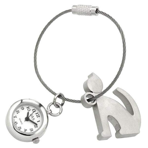 NOVELTY FOB WATCH - SILHOUETTE CAT – Nursewatches.com